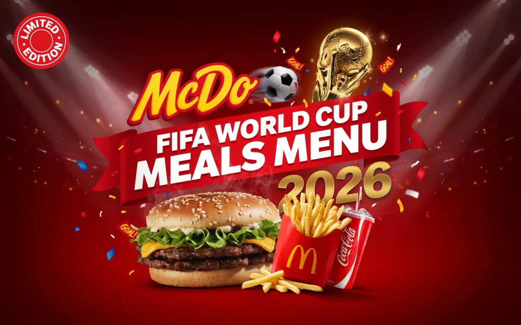 McDo FIFA World Cup Meals Menu, Collectible Cups 2026